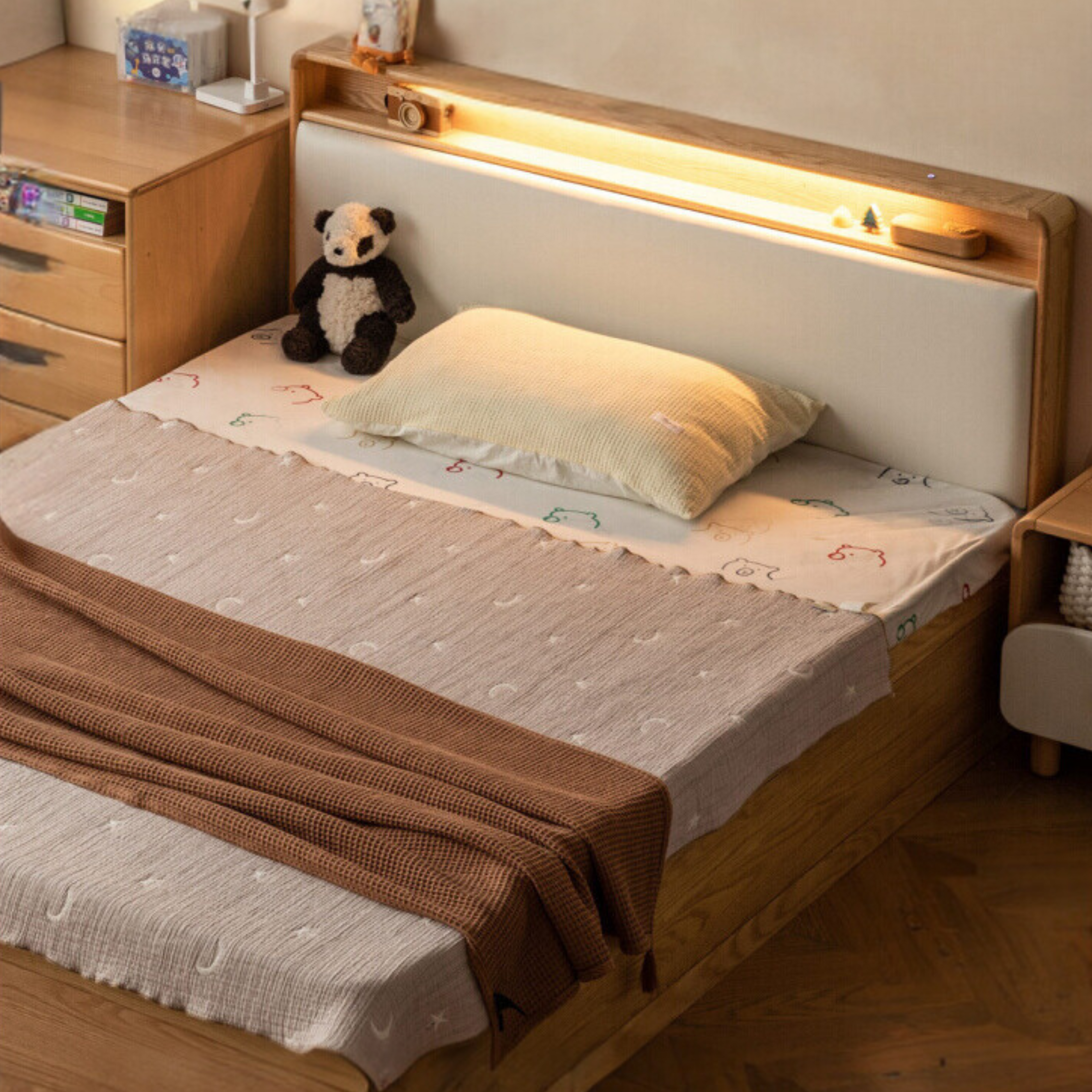 solid wood children's bed multifunctional box bed boy girl simple ...