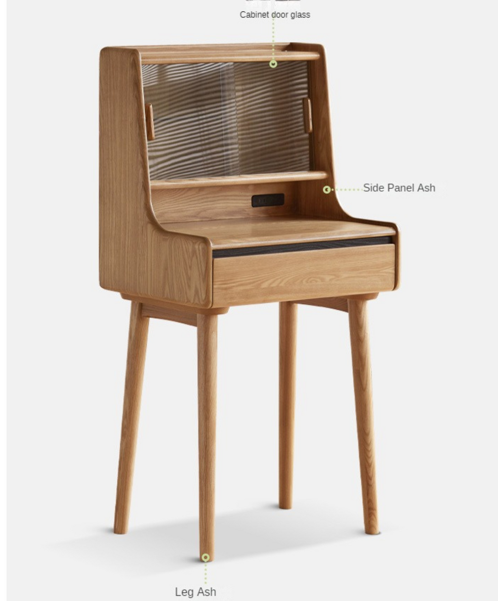Solid Wood Dressing Table Desk One Bedroom Ash Wood Dressing Table ...