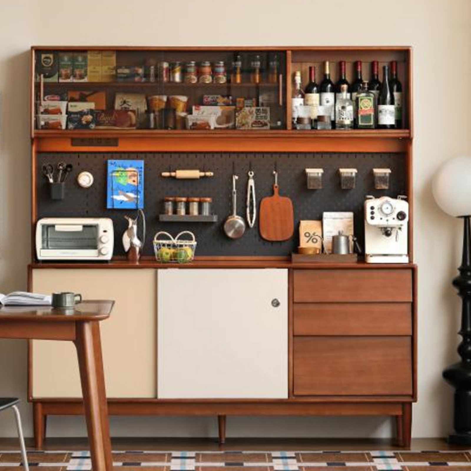 Solid Wood Sideboard Restaurant Medieval Style Locker Bauhaus Retro ...