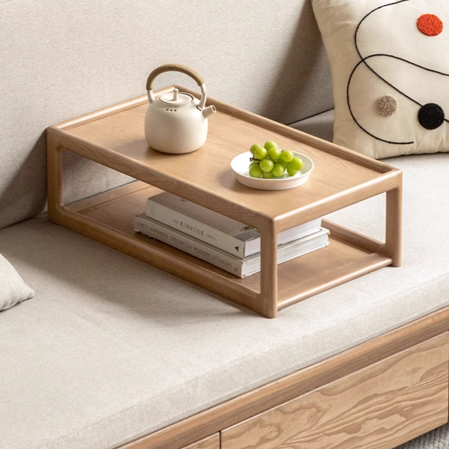 solid wood small table, small coffee table, simple balcony, kang table ...