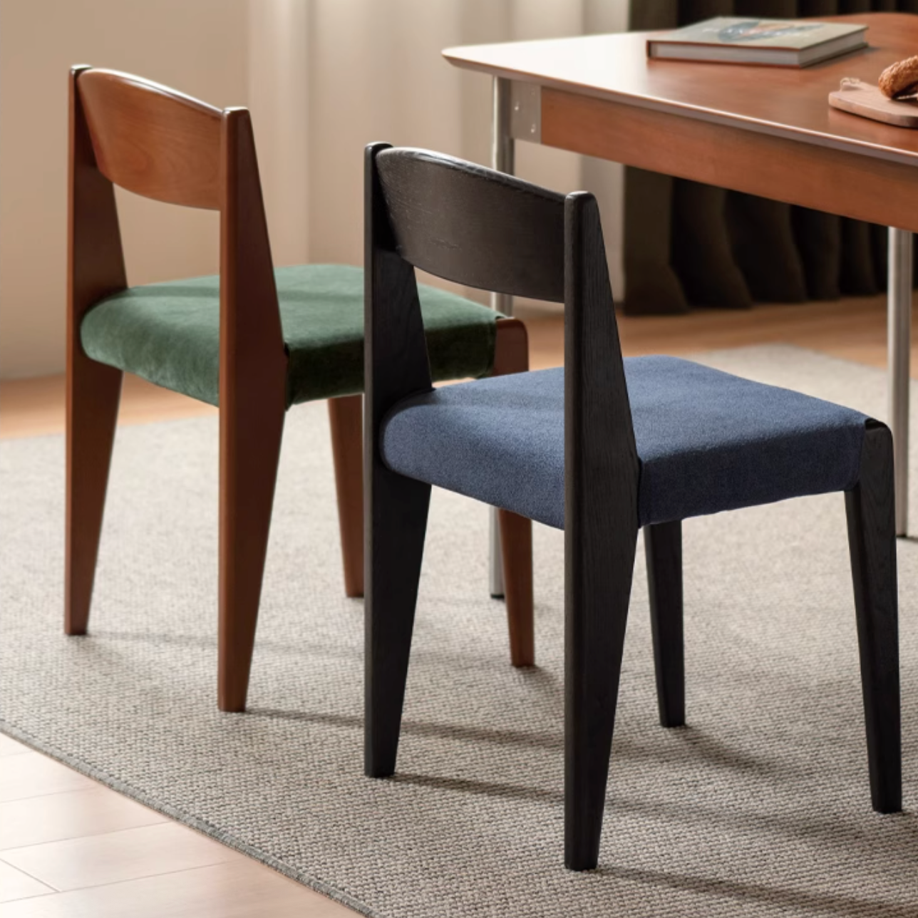Solid Wood Retro Style Dining Chair