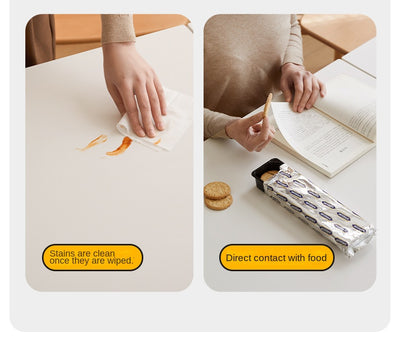 Rock Plate Dining Table Modern and Simple Household Beech Folding ...