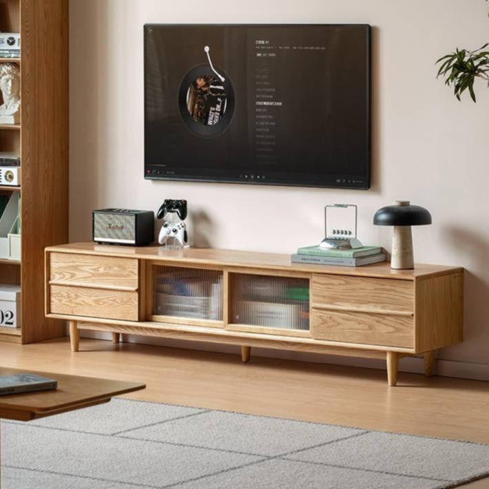 Ash Solid Wood TV Stand