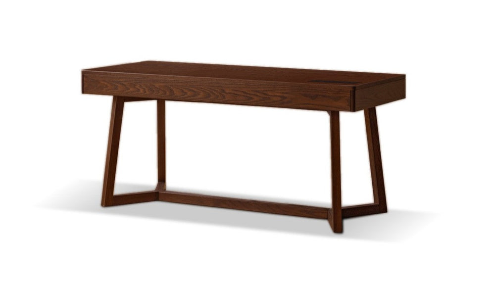 solid wood desk study home writing desk Italian light luxury ...