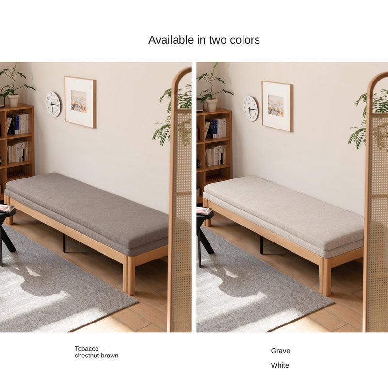 solid wood sofa bed folding dual-purpose small apartment without ...