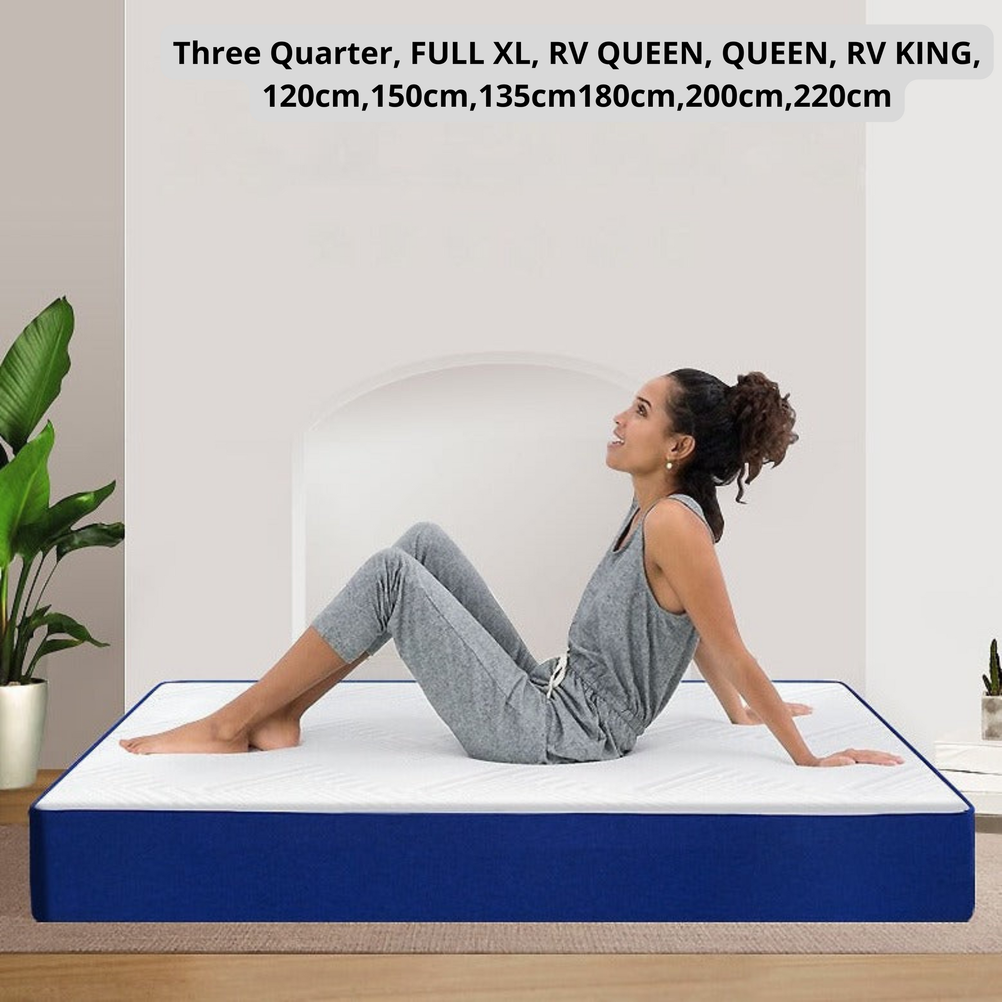 Mattress with Latex and Pocket Springs, Memory Foam Soft Hotel-Quality