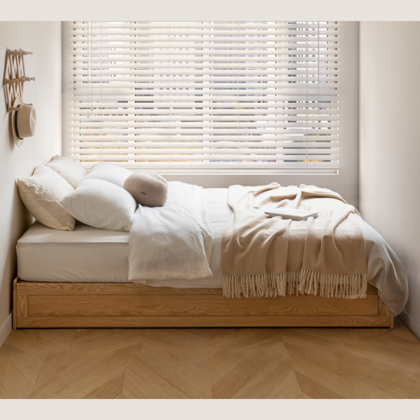 Tatami Box Bed Oak solid wood No headboard"_)