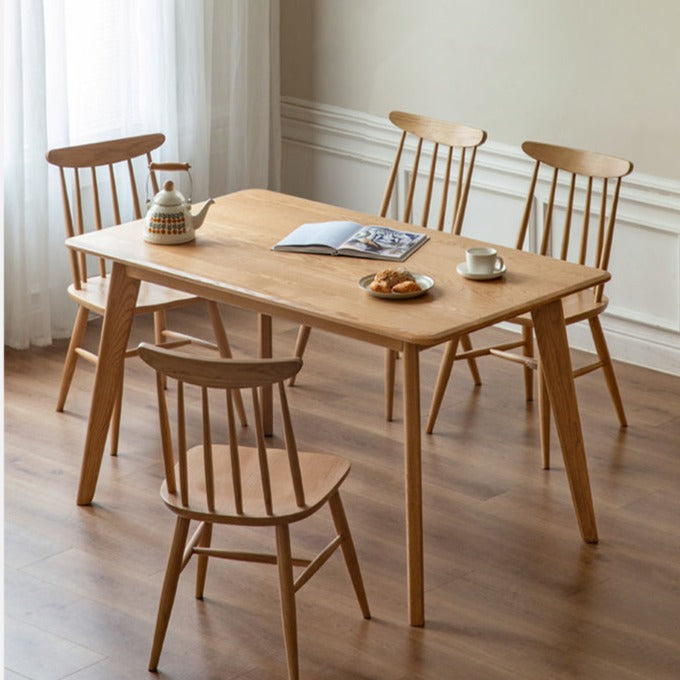 solid wood dining table simple modern ash wood home dining table Nordic ...