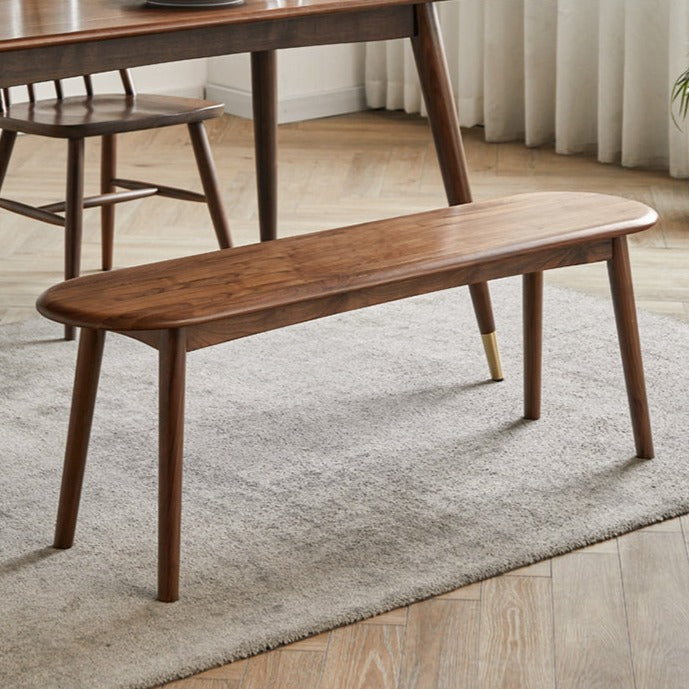 Solid Wood Long Bench Oak Long Bench Modern and Minimalist Bed End ...