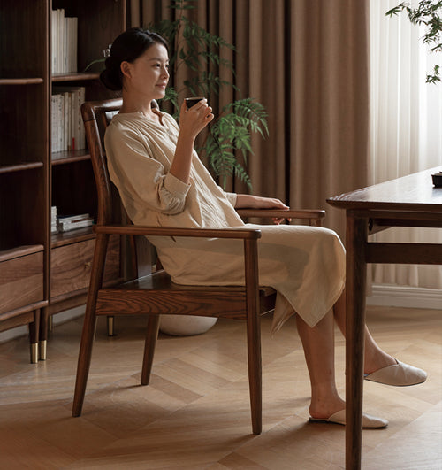 Tea Chair Living Room Master Chair Ash Wood Armchair Tea Table Chair ...