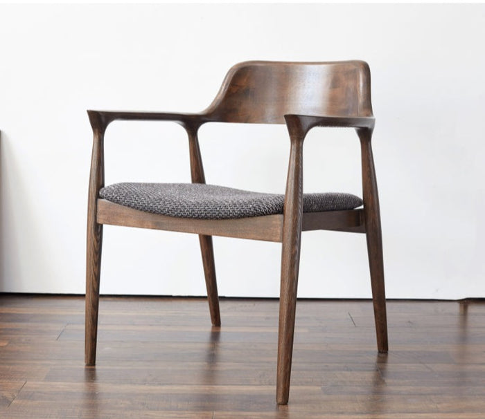 solid wood dining chair Ash Hiroshima chair leisure coffee chair desk ...