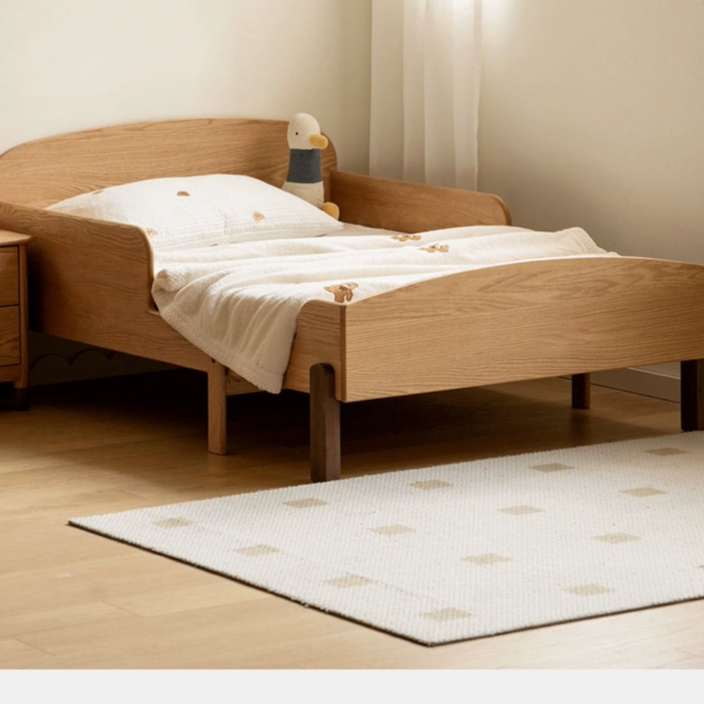 Telescopic Toddler Bed from 57 in (145 cm) to 80.7 in (205 cm) Beech s