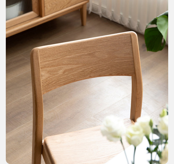 solid wood dining chair Nordic small apartment stacking stool ...