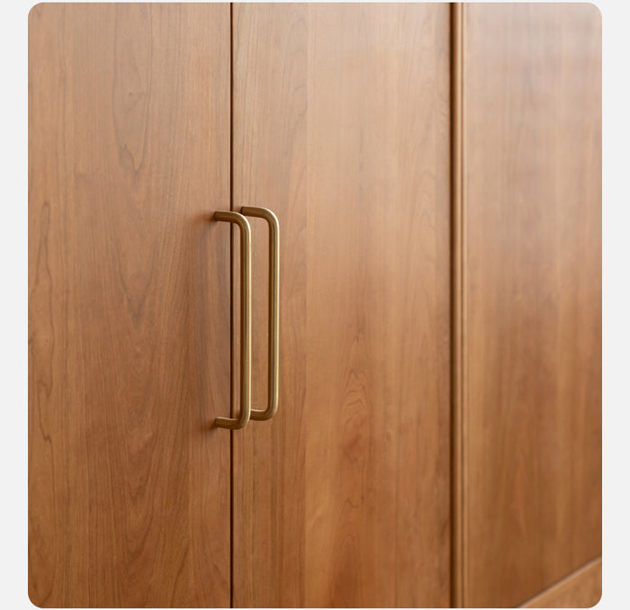 all solid wood wardrobe medieval cherry wood locker handle cabinet door ...