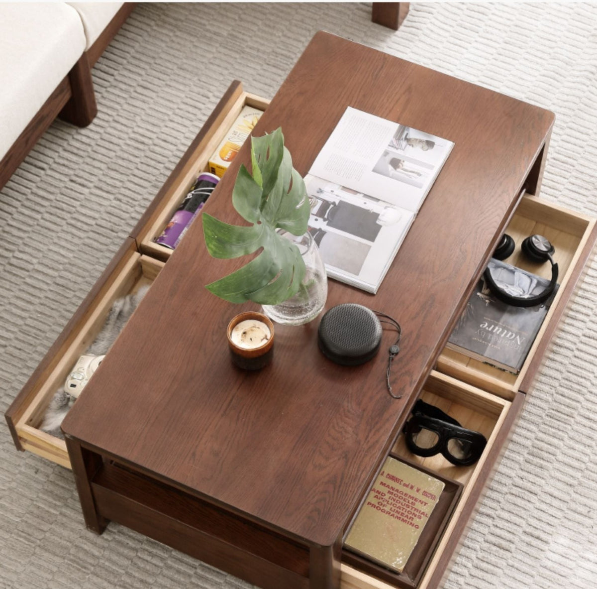 Luxury Coffee table oak solid wood"