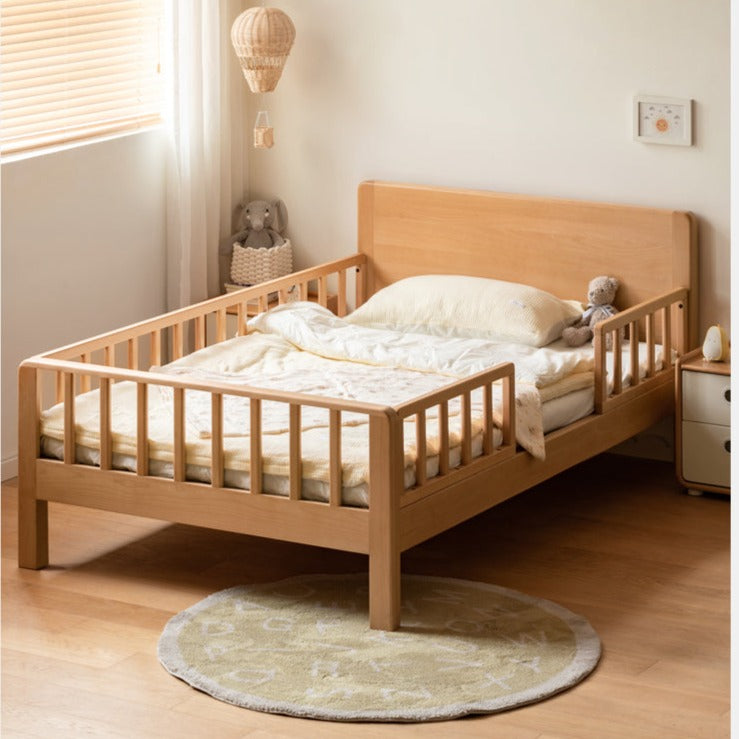 Solid Wood Children's Bed for Boys and Girls Simplified Single Bed ...