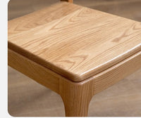 solid wood dining chair Nordic small apartment stacking stool ...