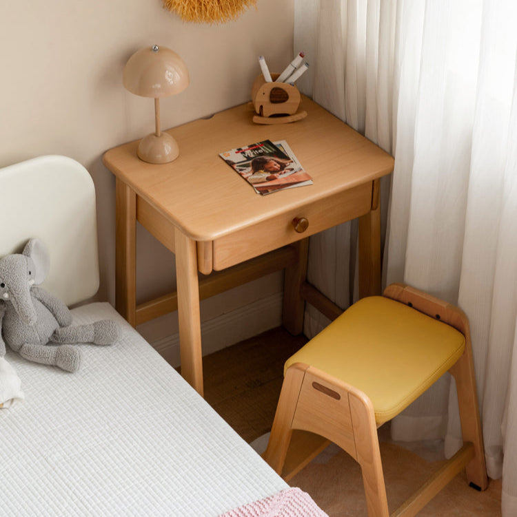 Solid Wood Children's Desk Primary School Student Study Writing Desk ...
