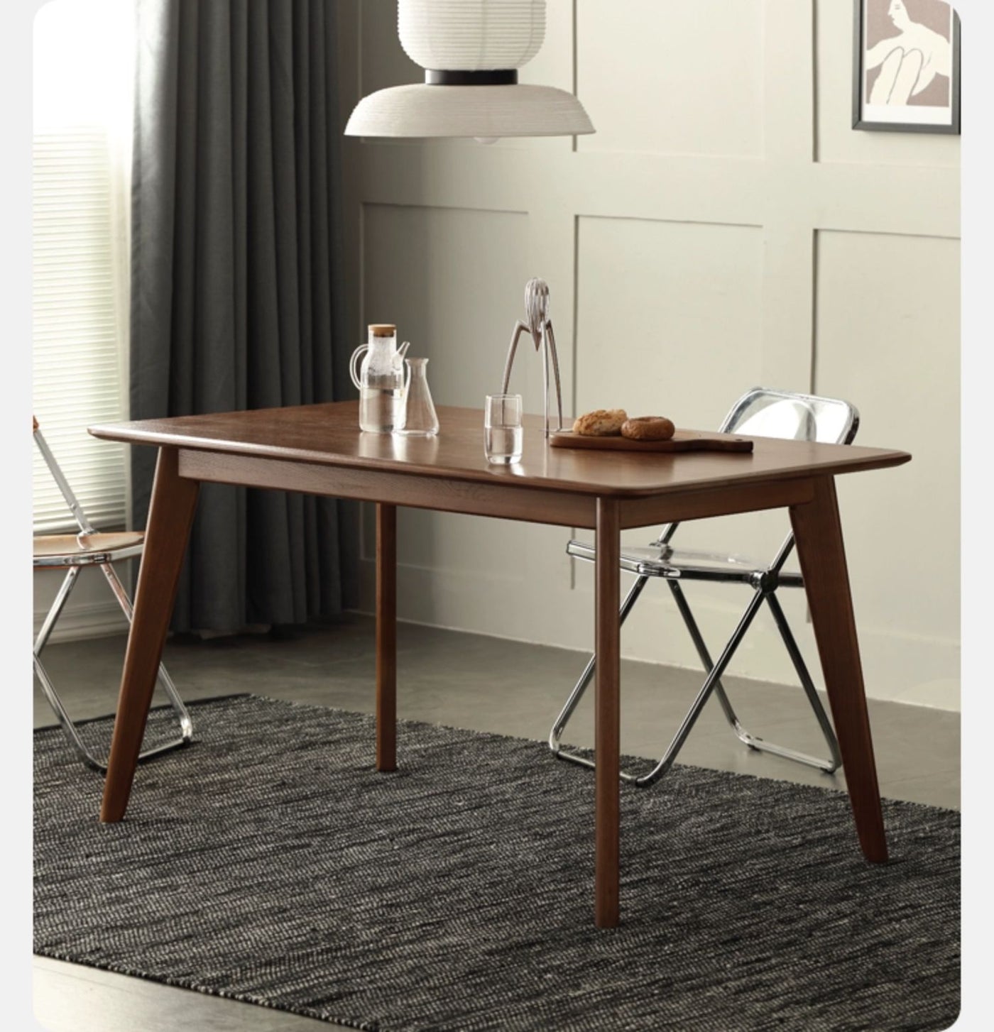 solid wood dining table simple modern ash wood home dining table Nordic ...