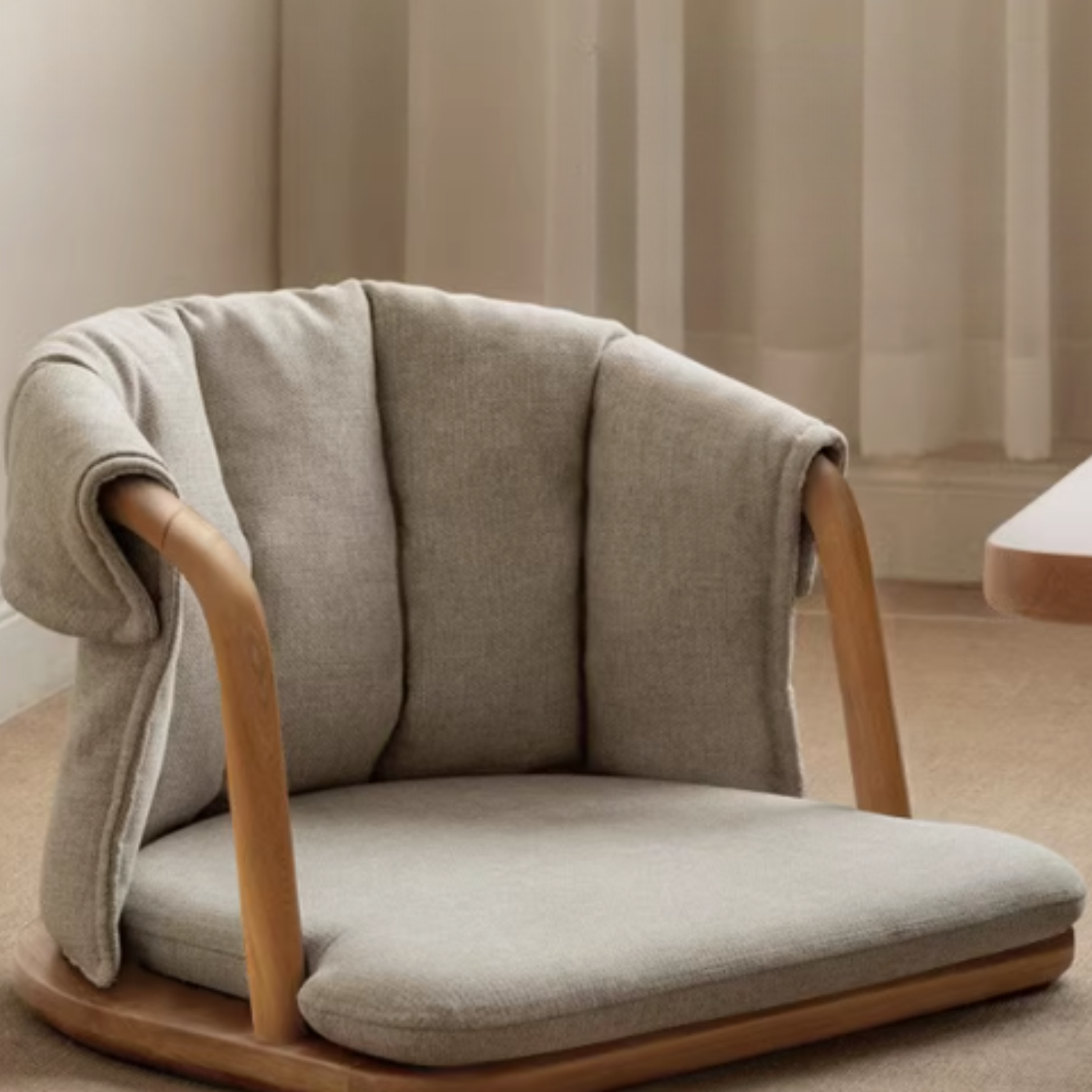 solid wood tea chair small apartment living room tatami and room chair ...