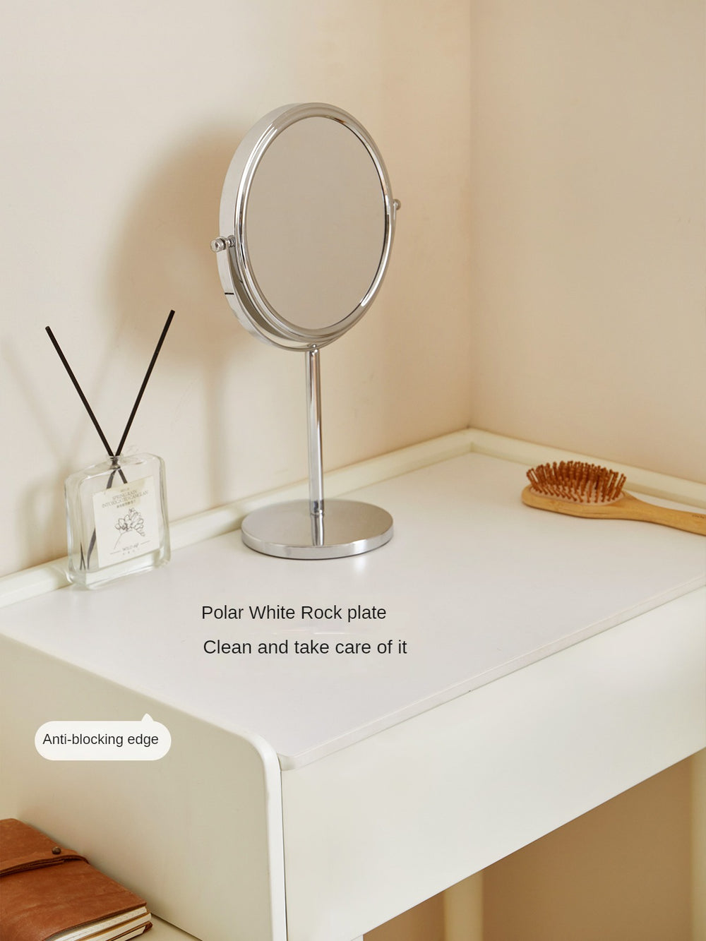 Solid Wood Makeup Table Modern Simple Cream Style Dressing Table Nordic ...