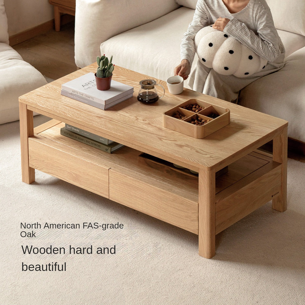 Luxury Coffee table oak solid wood"