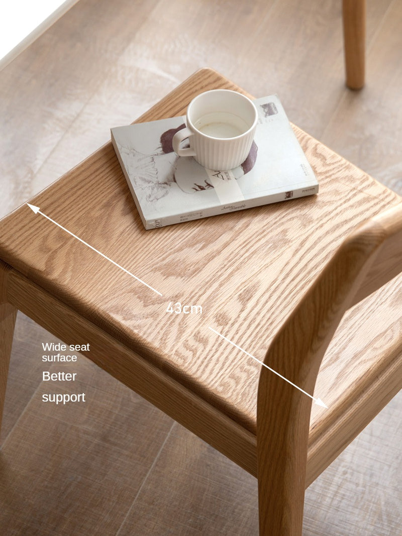 solid wood dining chair Nordic small apartment stacking stool ...