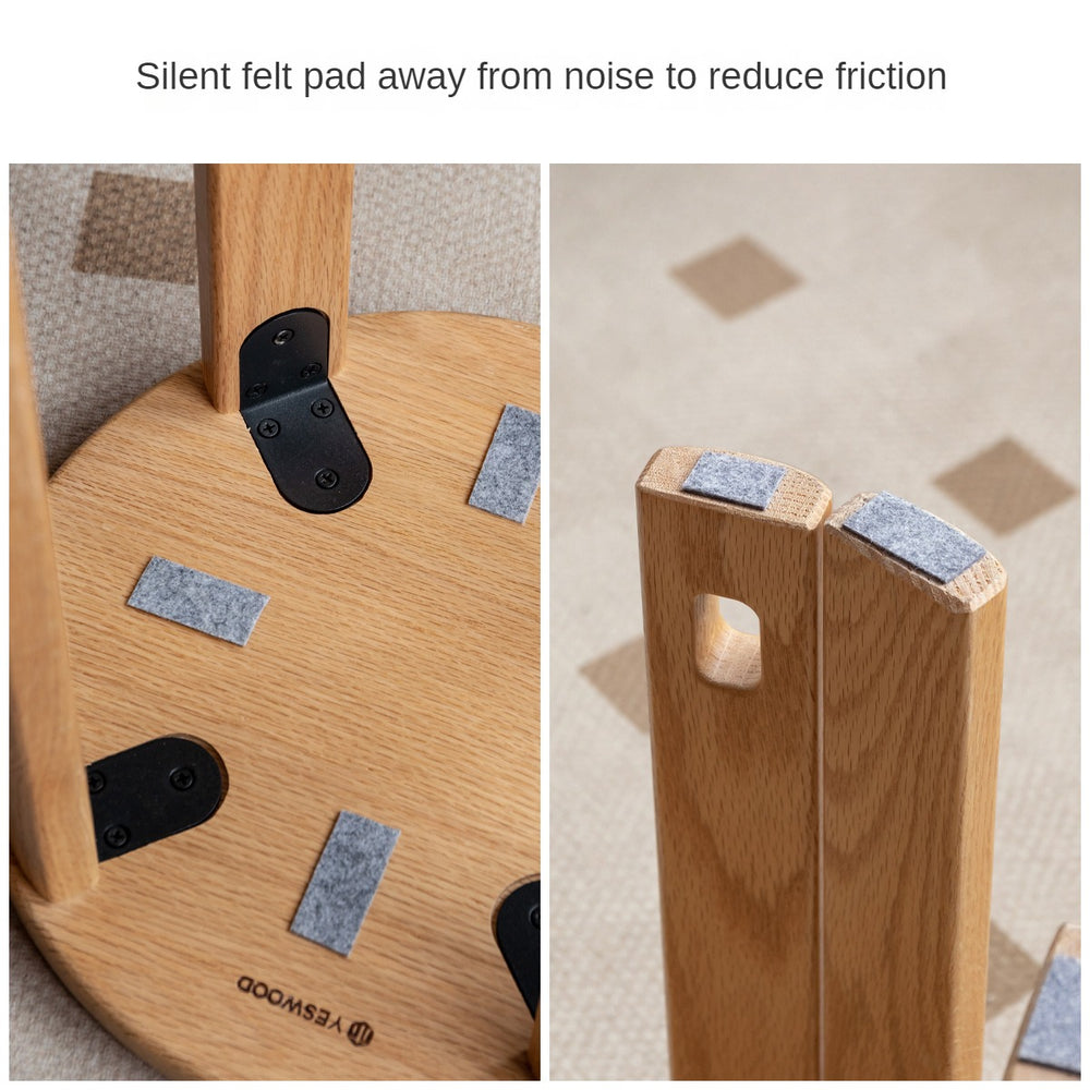 Solid Wood Stacking Stool Restaurant Home Stackable Stool Oak Stacking ...