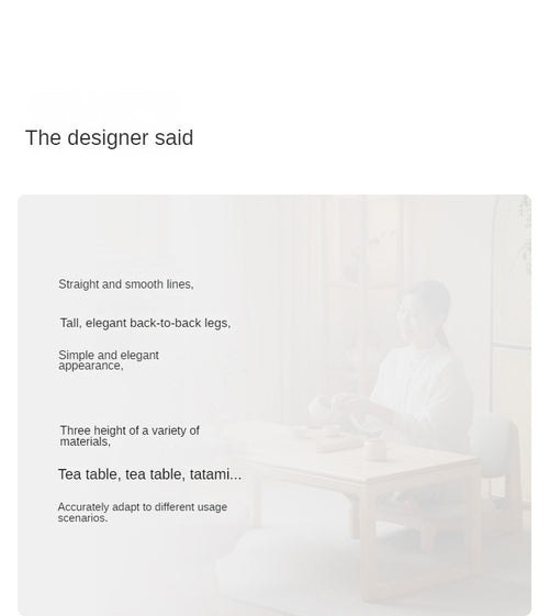 solid wood tea table new Chinese-style Zen log coffee table Japanese ...