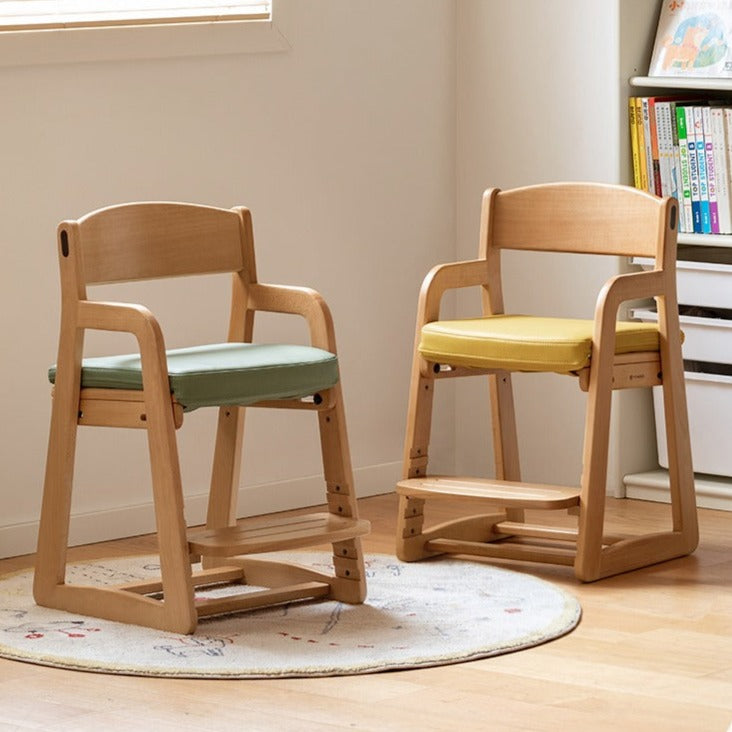 solid wood children's learning chair back chair primary school student ...