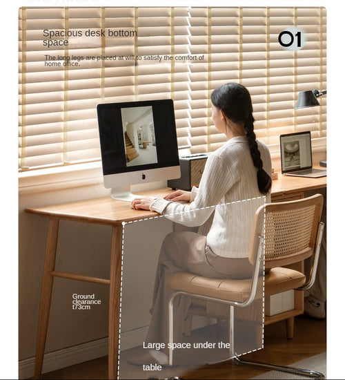 Oak solid wood Double Office desk: