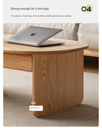 Wood Solid Wood Tea Table Modern Simple Household Rock Plate Tea Table ...