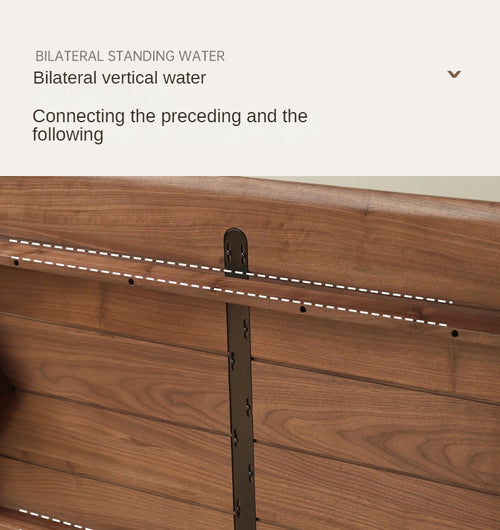 Solid Wood Desk, Study Room, Black Walnut Wood Computer Table ...