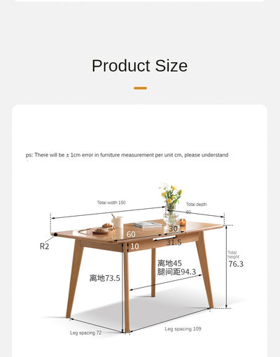 solid wood retractable dining table cherry wood dining table antique ...