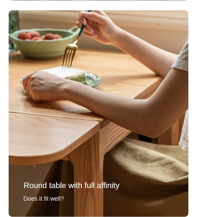 solid wood folding dining table, household dining table, small unit ...