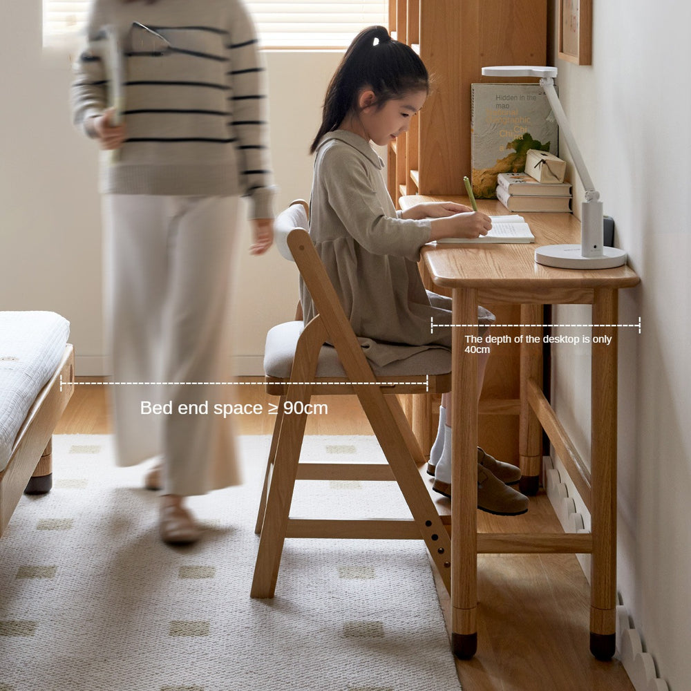 solid wood lifting study table student home writing table children's ...