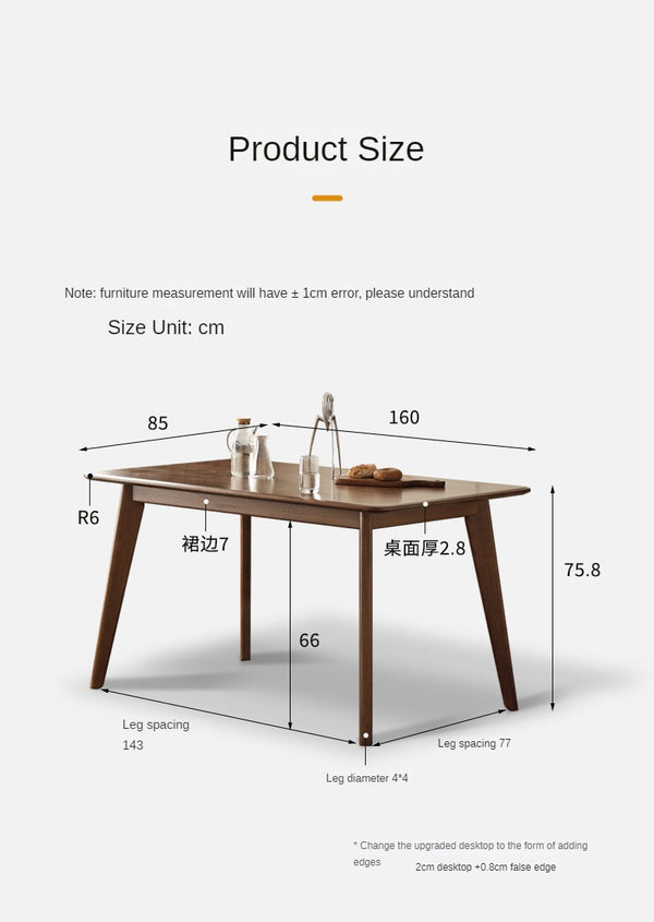 solid wood dining table simple modern ash wood home dining table Nordic ...