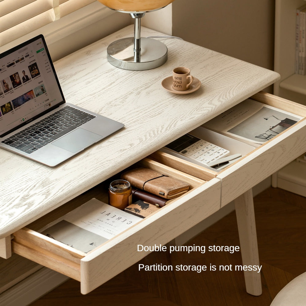 solid wood desk cream wind desk computer desk home study desk small ...