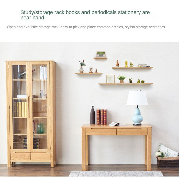 solid wood wall rack hanging wall storage board bedside wooden board ...