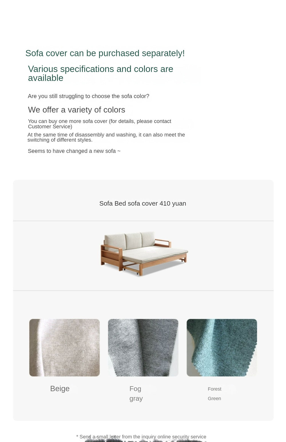 All Solid Wood Sofa Bed Folding Dual Purpose Simple Modern Multi