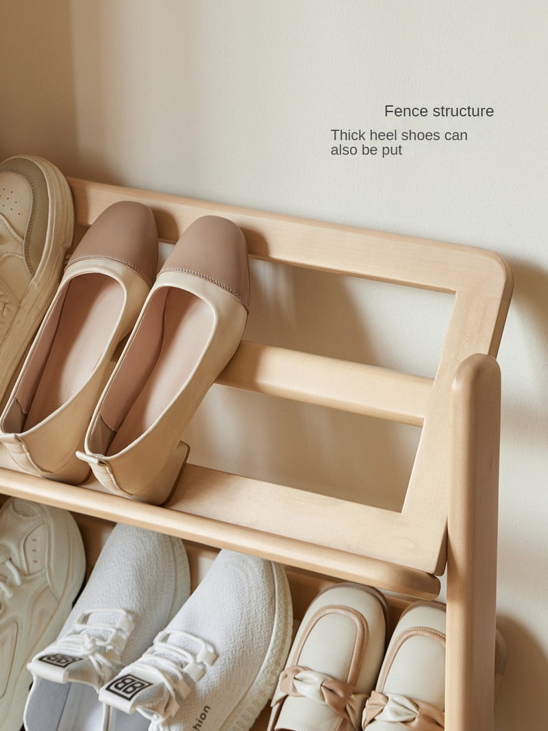 solid wood shoe rack home door multi-layer ultra-thin shoe cabinet ...