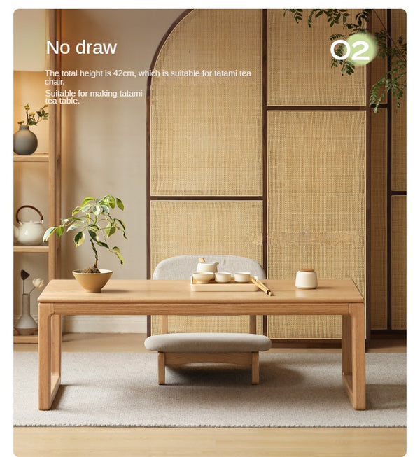 solid wood tea table new Chinese-style Zen log coffee table Japanese ...