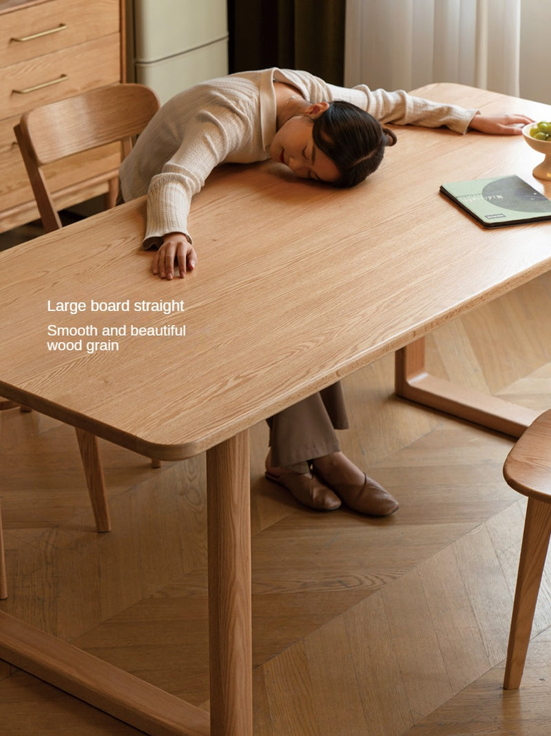 Solid wood large plate table restaurant dining table large size ...