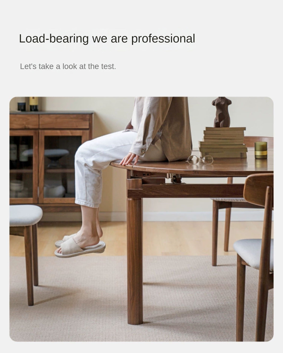 Wood Solid Wood Folding Table Black Walnut Small Unit Simple Dining ...