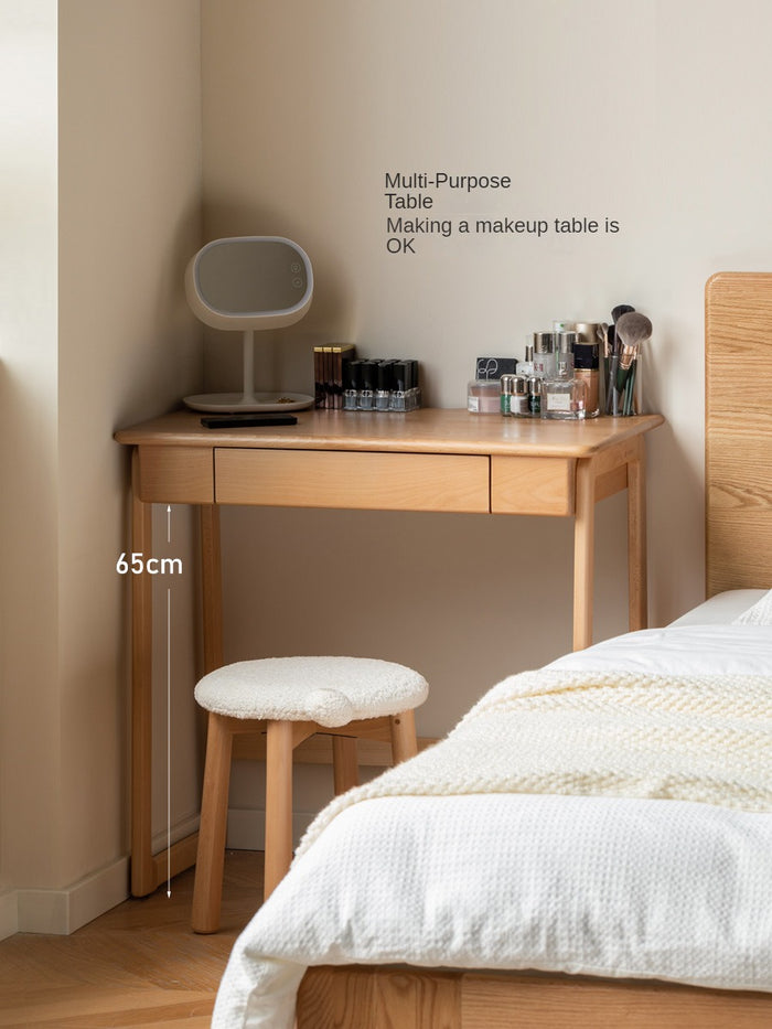 solid wood small desk simple computer desk mouth font leg desk study ...