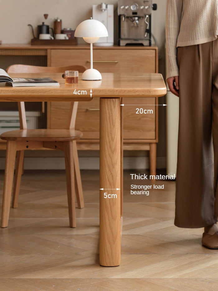 Solid wood large plate table restaurant dining table large size ...