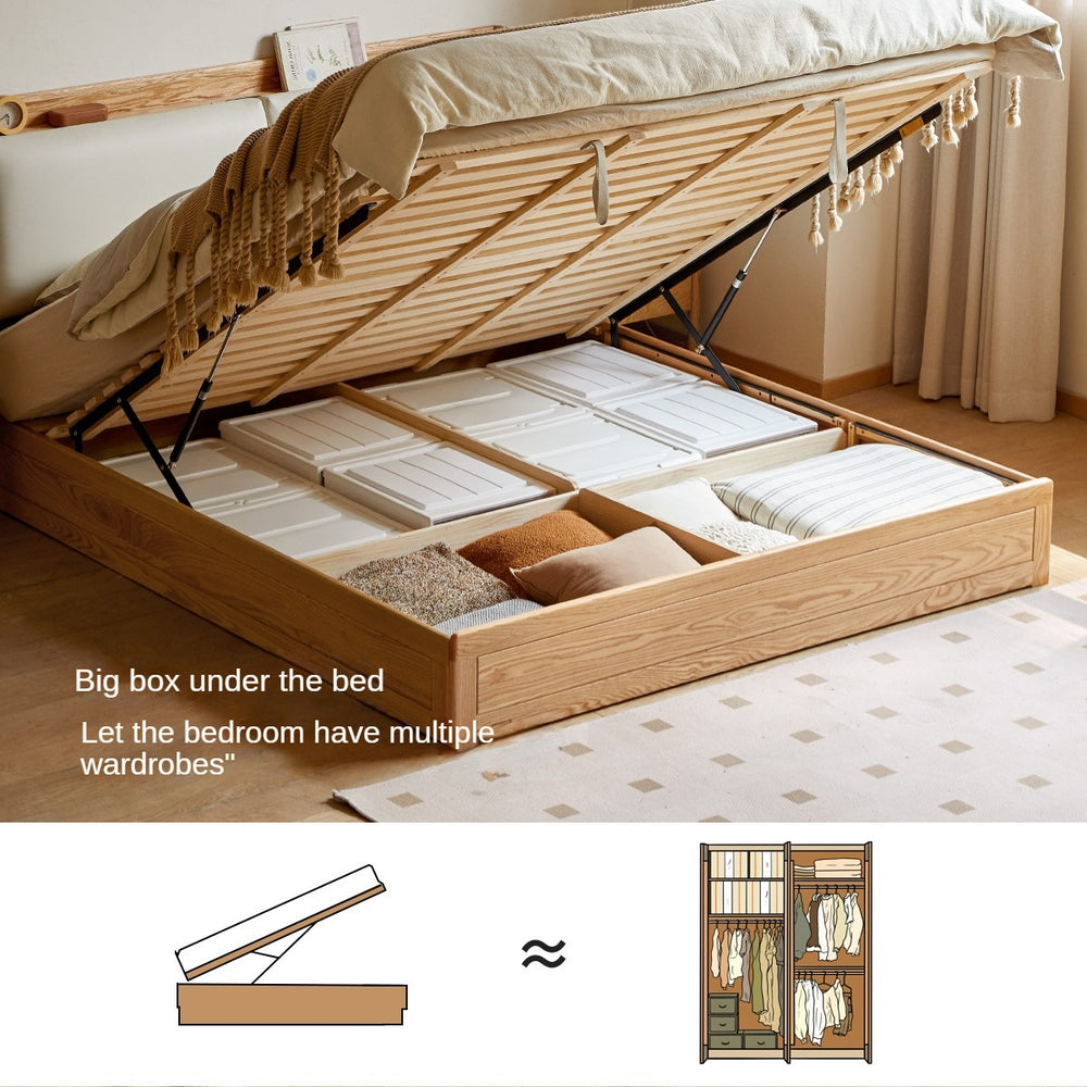 Solid Wood Multi functional Box Bed Master Bedroom Technology Cloth ...