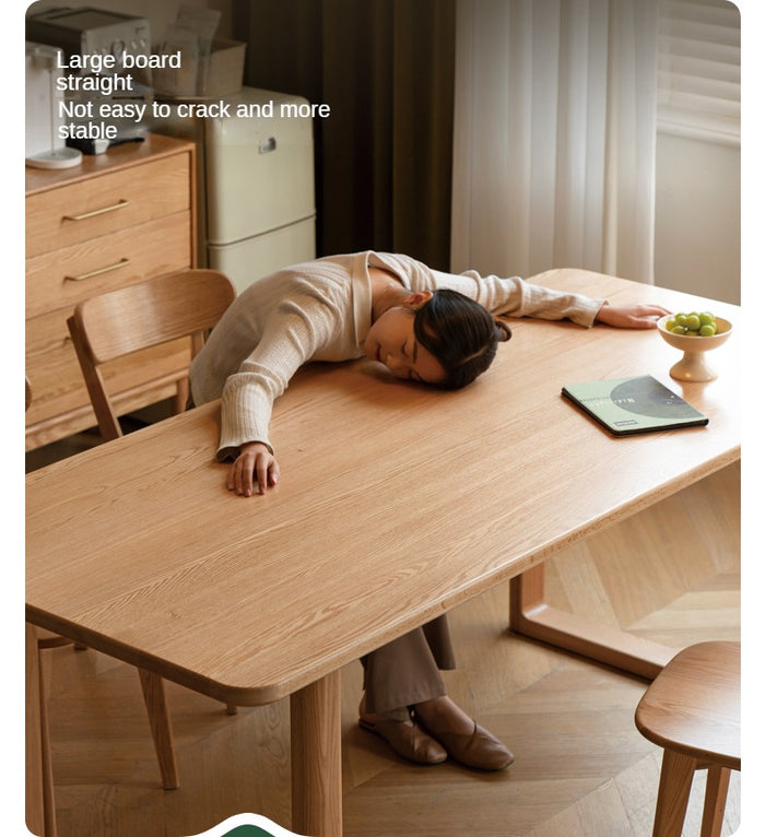 Solid wood large plate table restaurant dining table large size ...