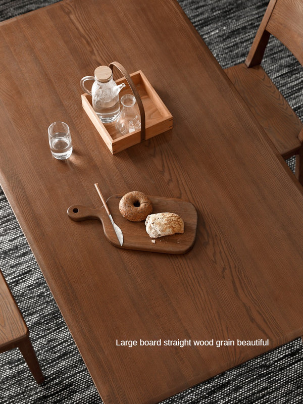 solid wood dining table simple modern ash wood home dining table Nordic ...