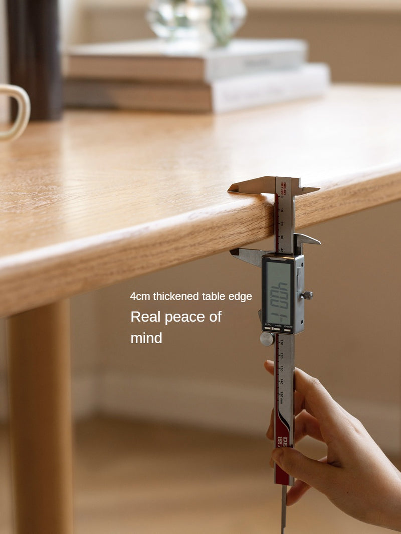 Solid Wood Large Plate Table Restaurant Dining Table Oak Round Corner ...